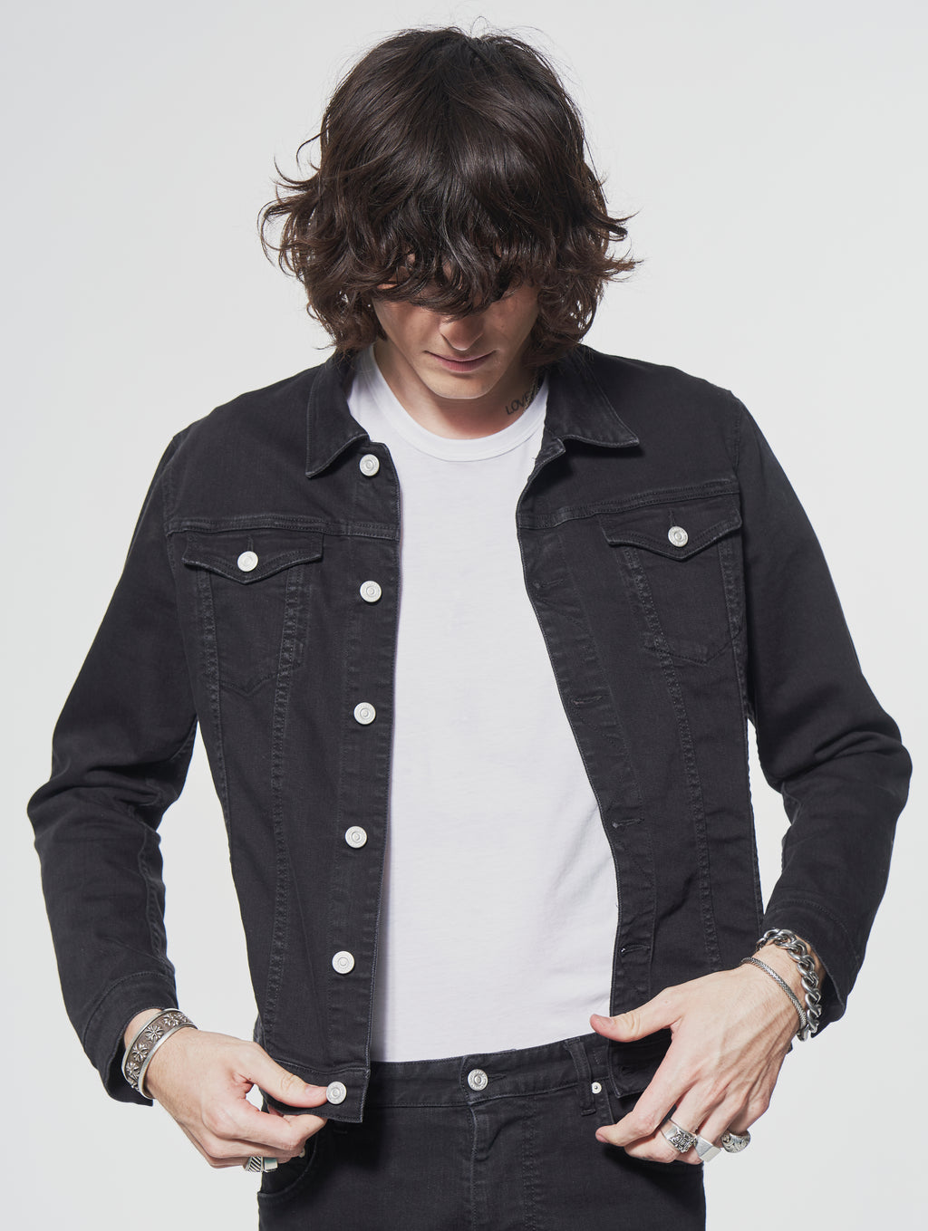 JOEY DENIM JACKET IN BLACK - Man